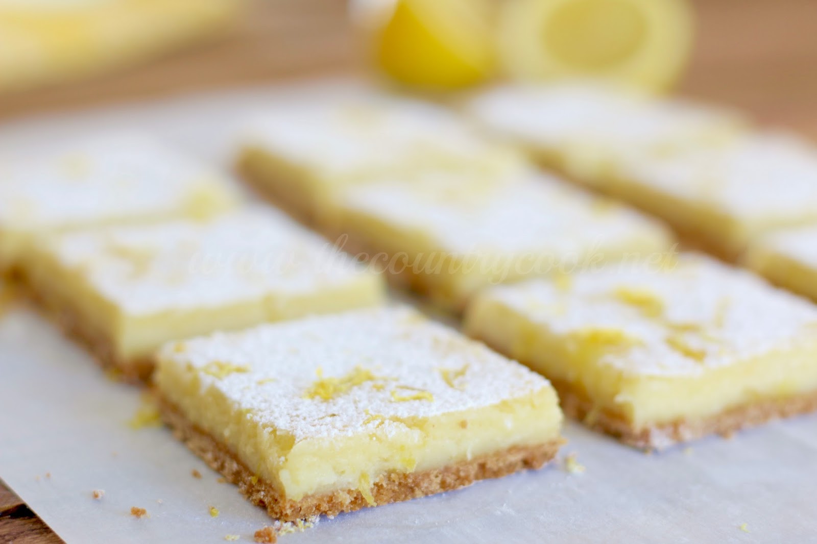 Creamy Lemon Squares - The Country Cook