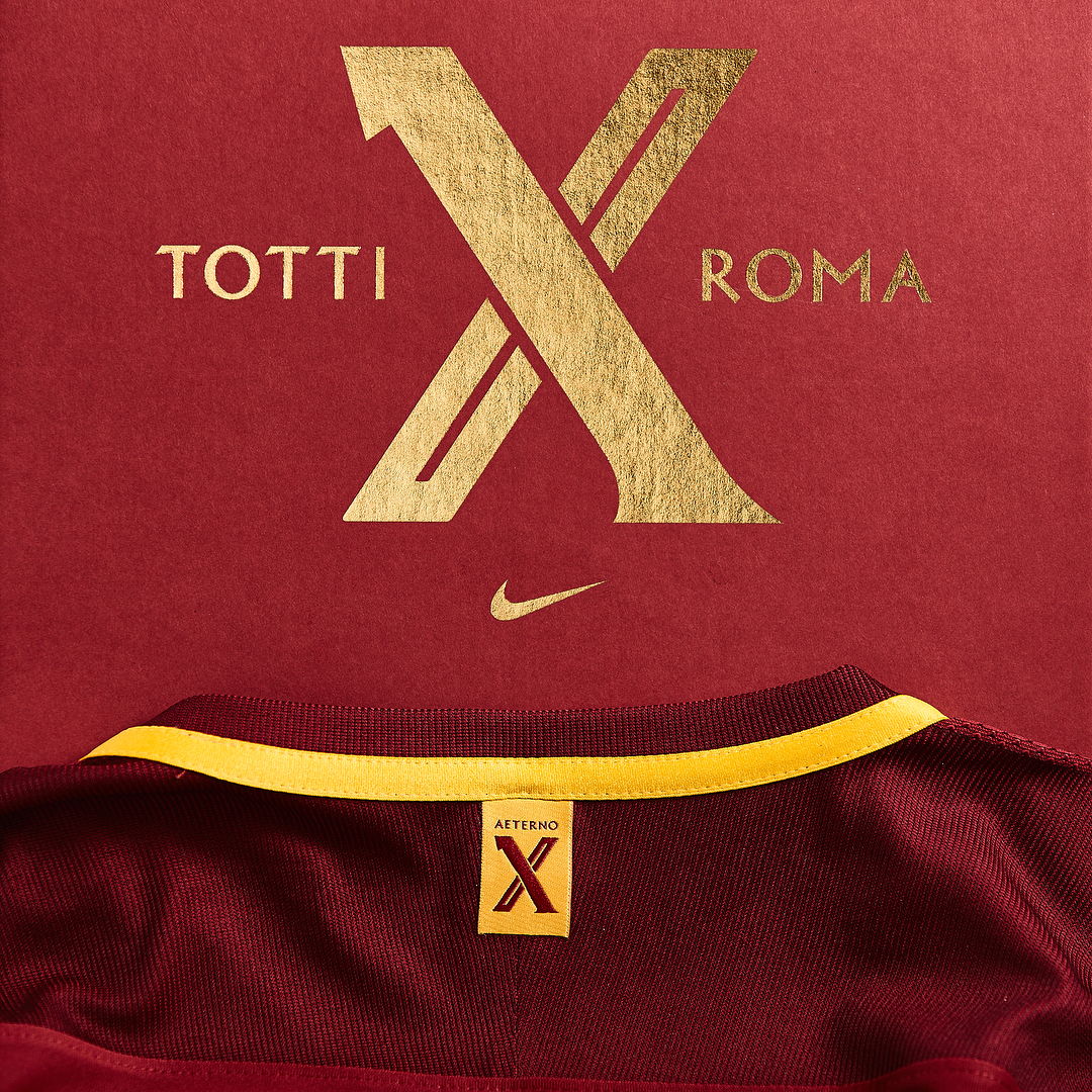 Limited Edition Nike AS Roma Totti Kit Revealed - Footy Headlines