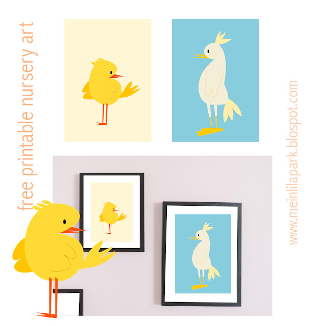 Free printable nursery wall art : baby chicken - Kinderposter