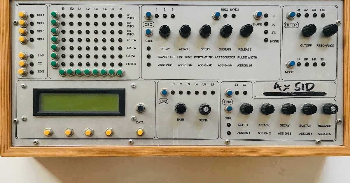 MATRIXSYNTH: MidiBox Sid V2 4x sid chips