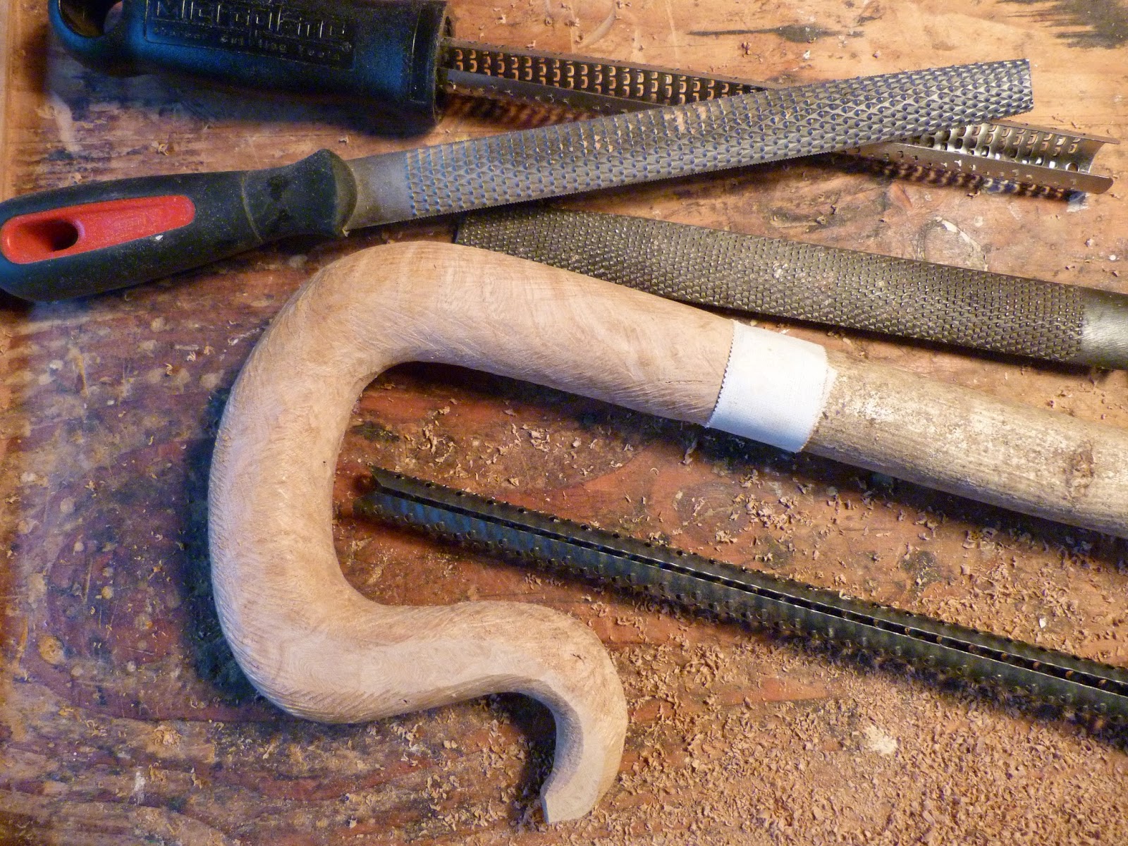 Woolshed 1: Making a wooden handled shepherd's stick.