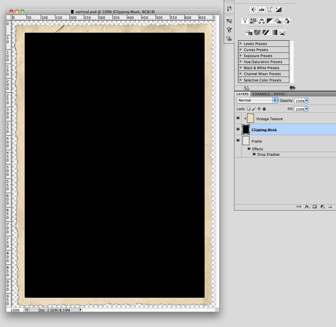 The CoffeeShop Blog: CoffeeShop Frames 12 - Vintage Frame and Edit!