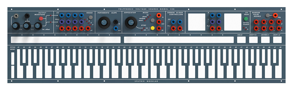 MATRIXSYNTH: New Sputnik Modular POLYPHONIC VOLTAGE SOURCE MODEL 228 for Buchla 200/200e Systems