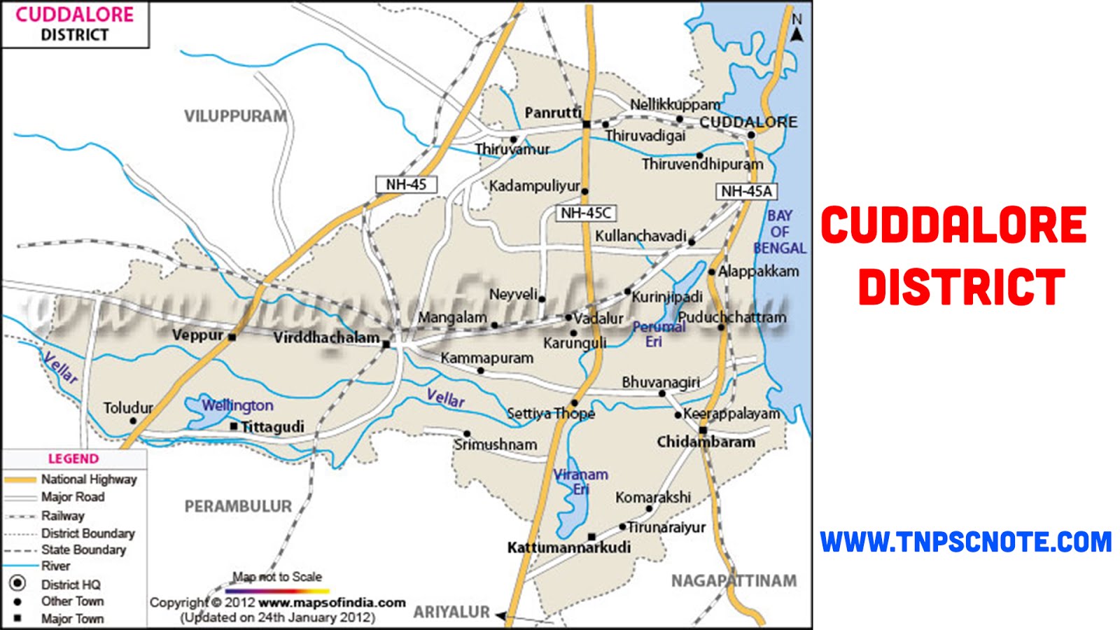Cuddalore District Information, Boundaries and History from Shankar IAS ...