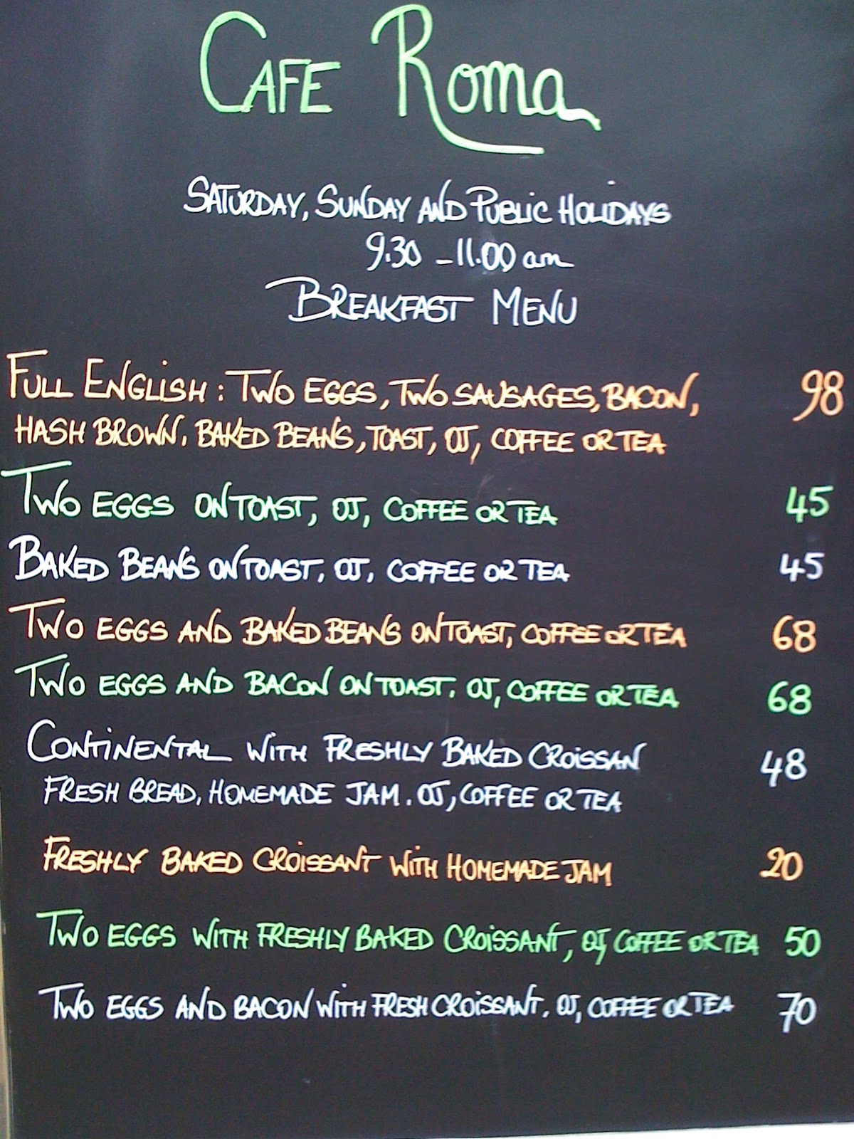 Cafe Roma restaurant review