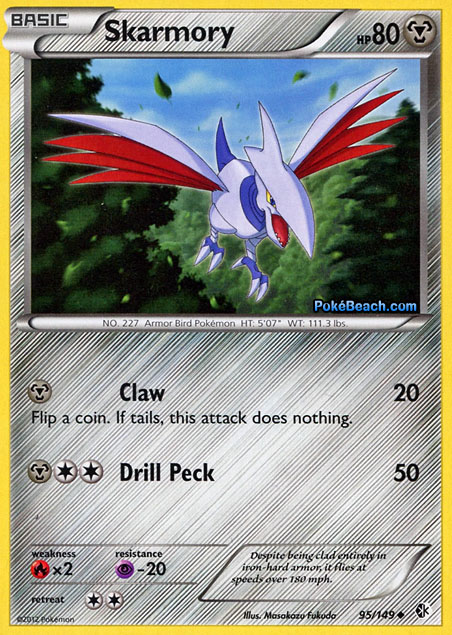 Skarmory #95/149 -- Boundaries Crossed Pokemon Card Review ...