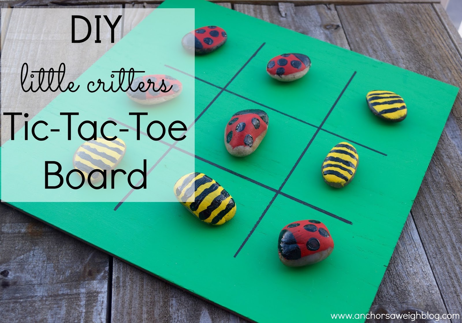 DIY Little Critters Tic Tac Toe Board | Anchors Aweigh
