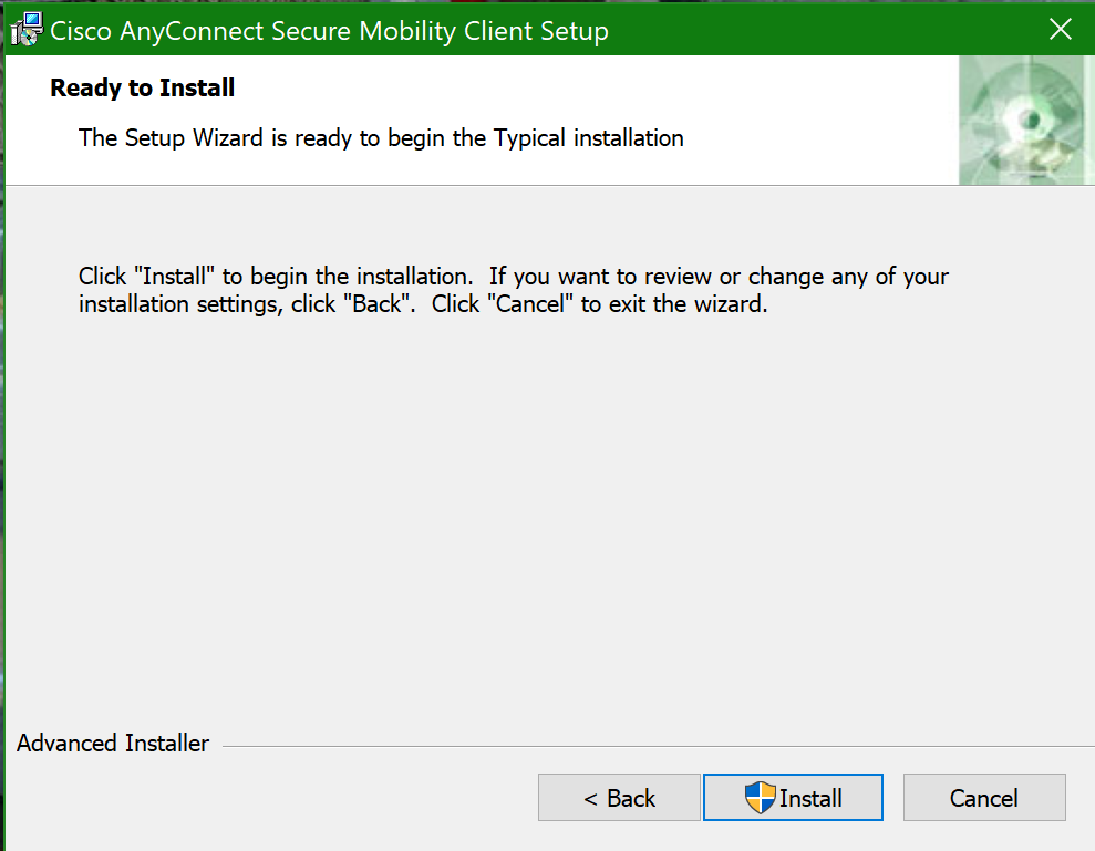 Push Knowledge base: Cisco: How to install Cisco AnyConnect