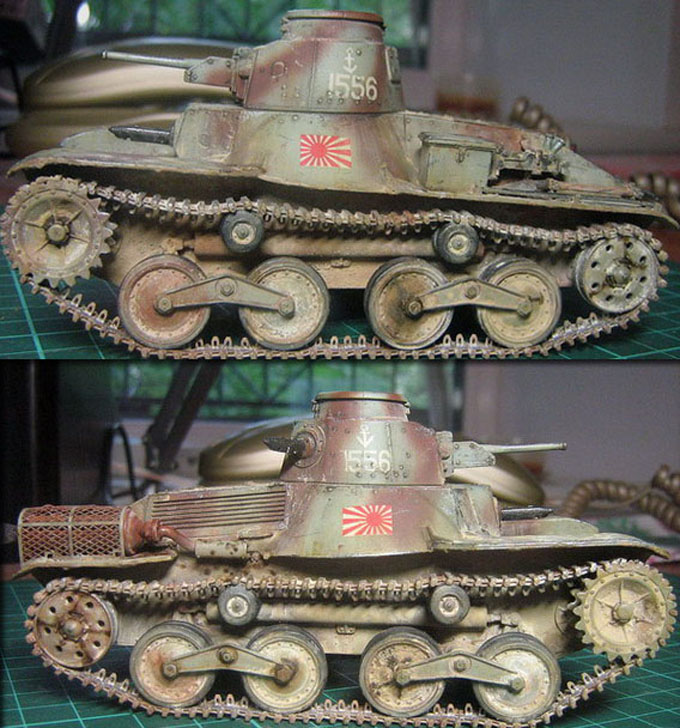 JUY's Modelling Blog: Type 95 Ha-Go light tank