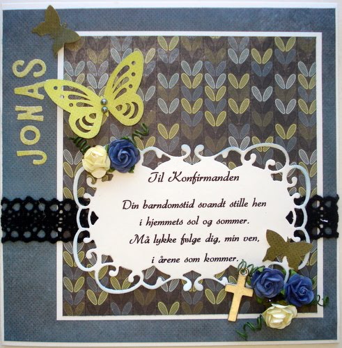 Slipsager scrapbooking & Cards: flere drenge konfirmationskort