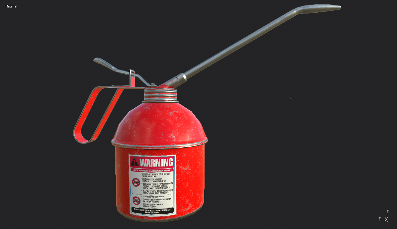 3d Stock : Oil Canisters PBR models preview