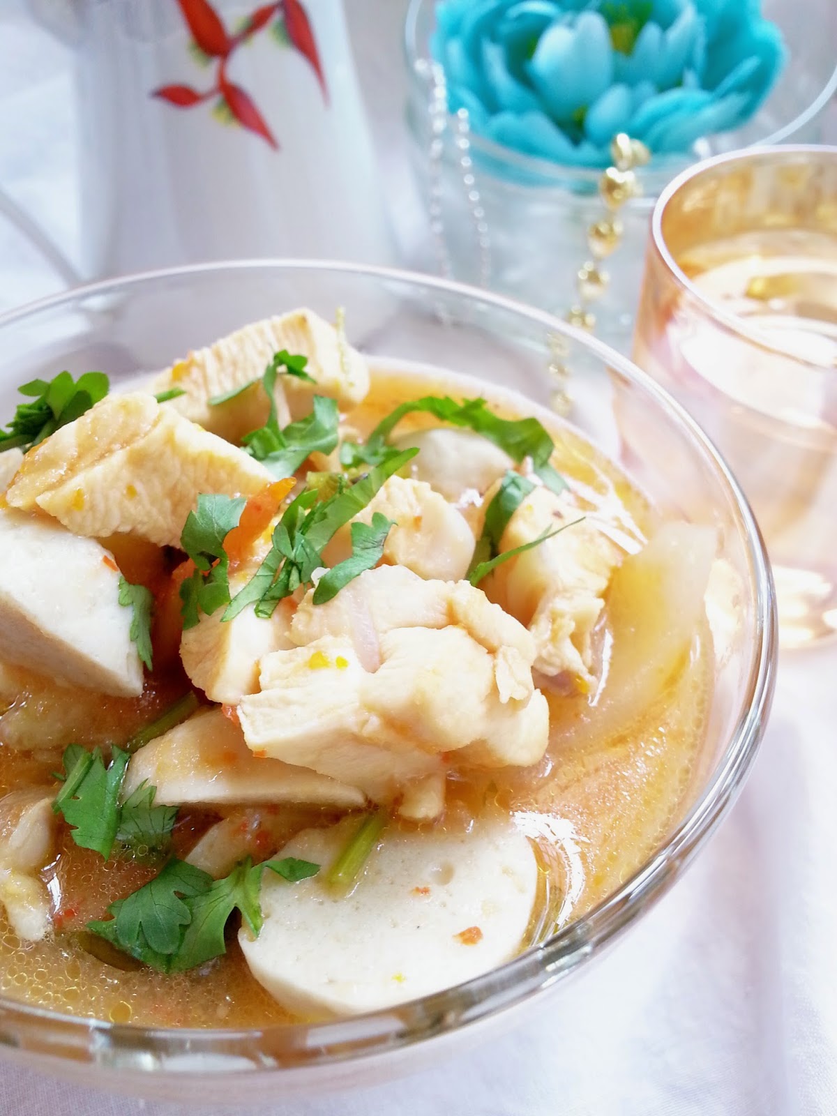 Resepi Tomyam Ayam Thai Simple Dan Sedap ( Tanpa Guna Pes Segera )