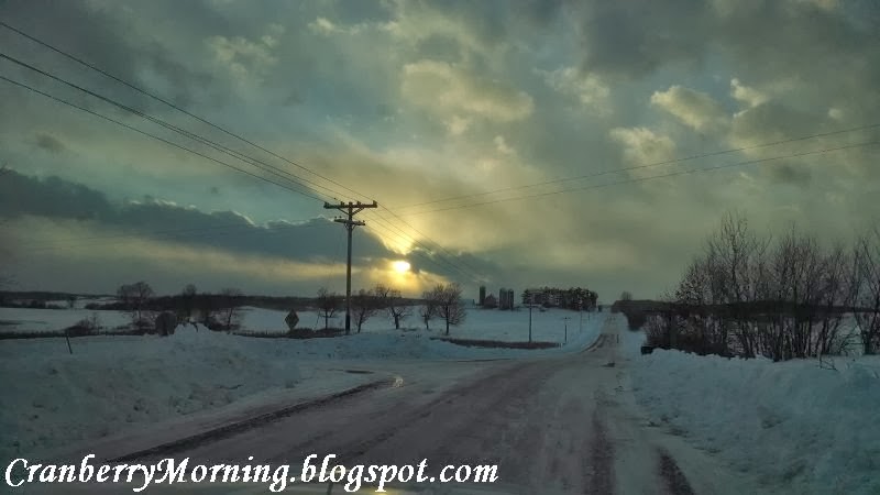 Cranberry Morning: February Sunset in Wisconsin