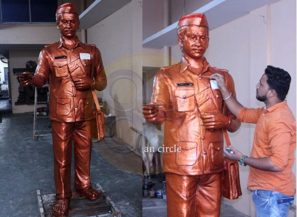 Inauguration of Postman statue by Shri honorable minister Satish ...