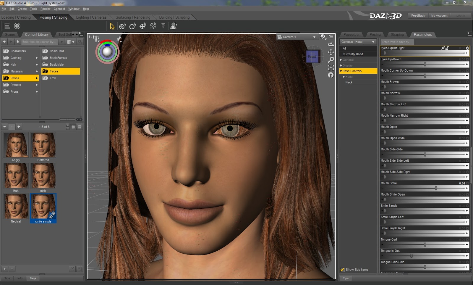 My 3D tips: Making and Saving Facial Expressions on DAZ