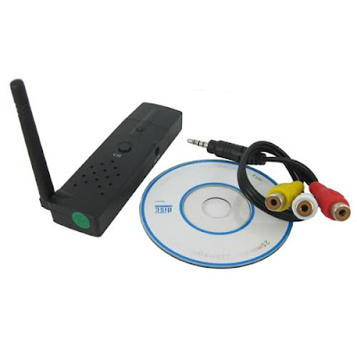 Wireless USB DVR Support 4-Channel 2.4GHz Wireless Video and Audio ...