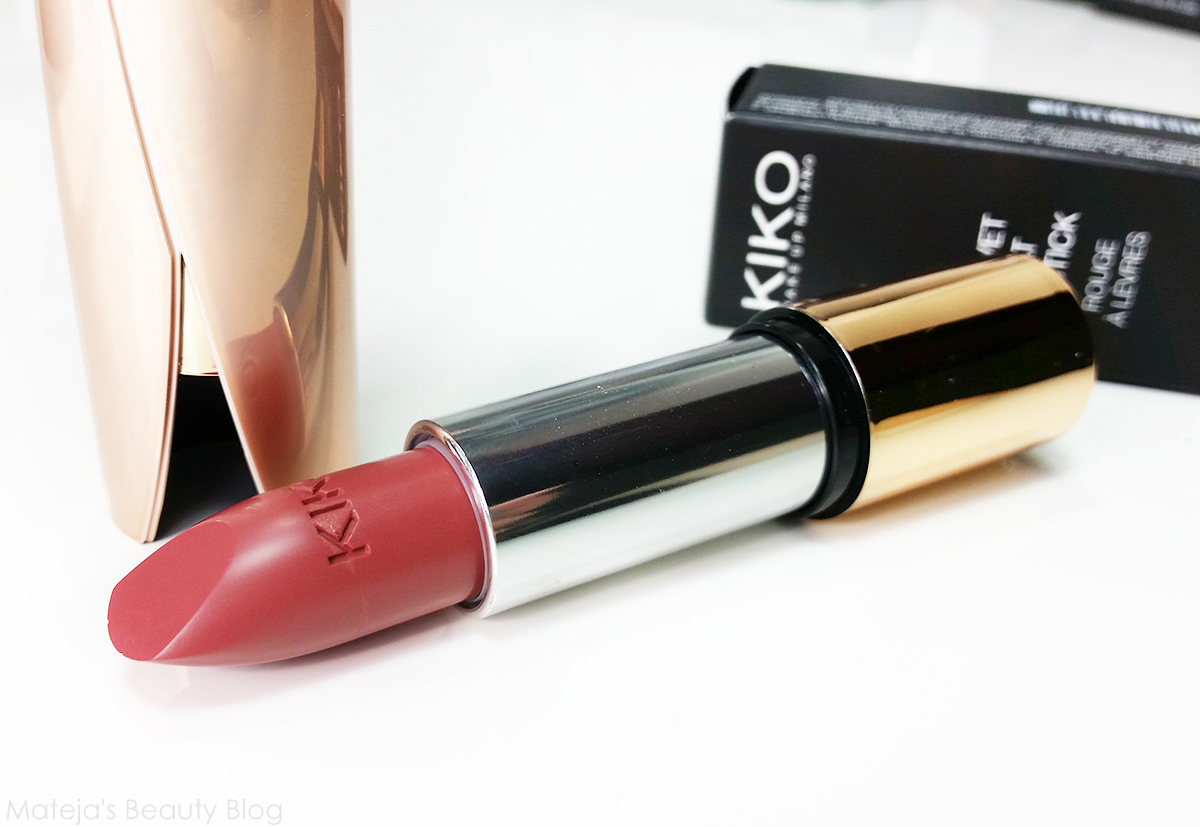 Kiko Velvet Mat Lipstick 612 Strawberry Pink - Beauty Health & Fitness