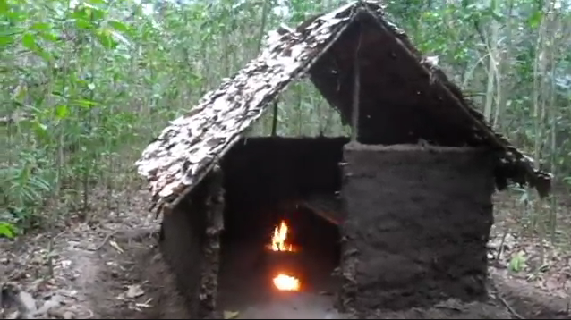 Survival For Everyone: Building a Primitive Wattle and Daub Hut from ...