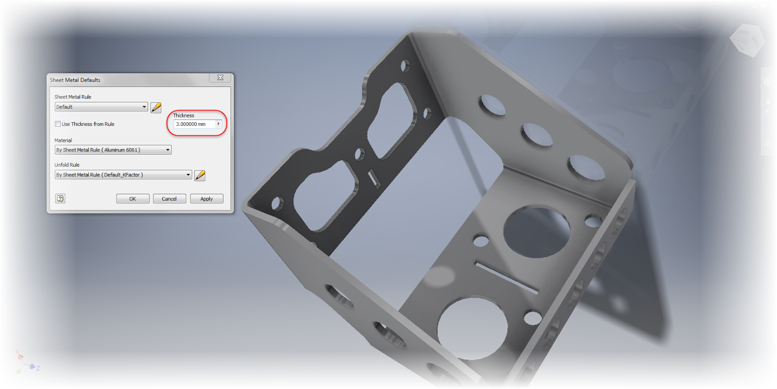 Thickness Is Automatically Detected On Import