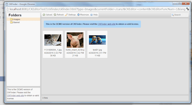 Java程式教學甘仔店: CKEditor + CKFinder 基本配置設定之二