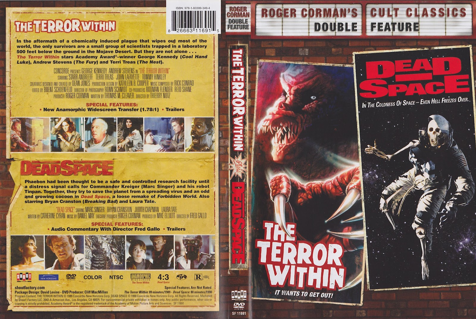 CULTFOREVER: THE TERROR WITHIN 1989 / DEAD SPACE 1991 HORROR/SCIFI