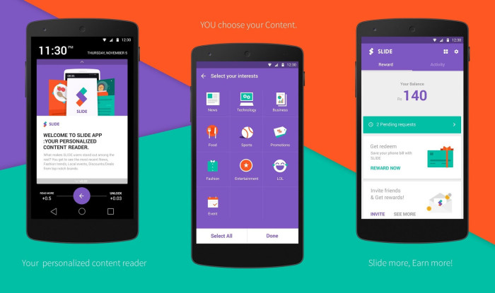 Slide App Earn Money Every Time Just For Unlocking Screen slide-app-earn-money-every-time-just-for-unlocking-screen