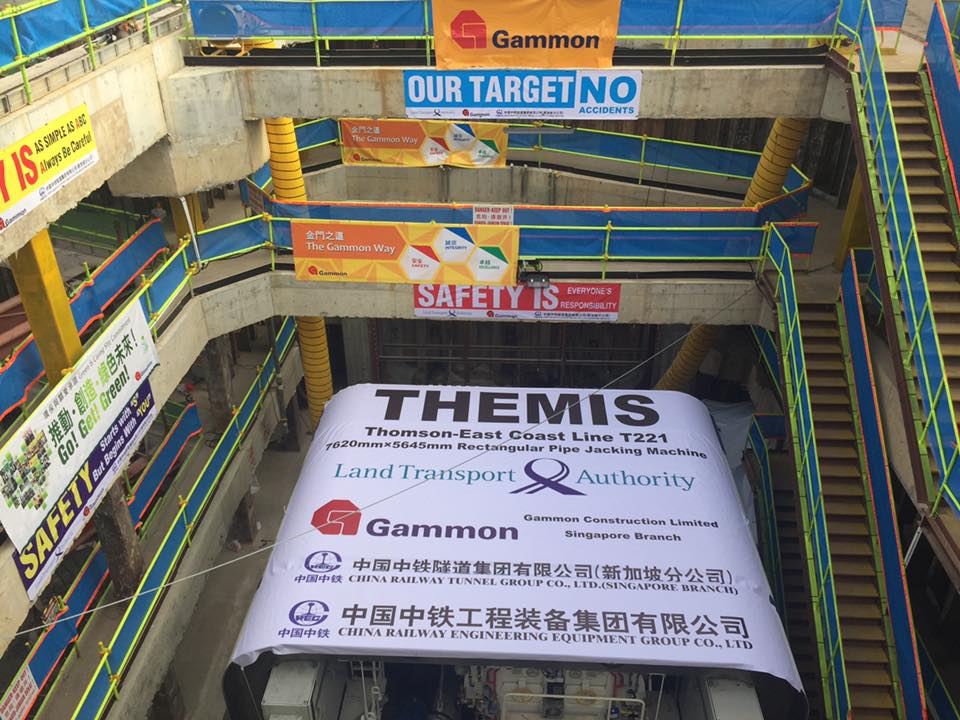 Thomson Line Construction: Havelock - TBM Launch