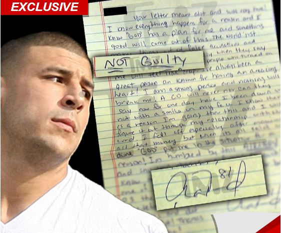 Welcome To Sportunes: Here's A Leaked Letter Aaron Hernandez Wrote In ...