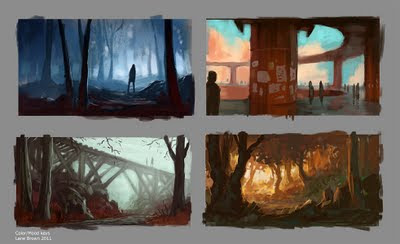 Lane Brown Art: Environment Color Keys