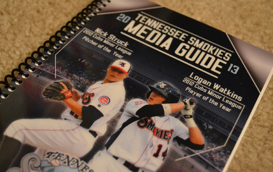 MJV Designs: Tennessee Smokies Media Guide Covers
