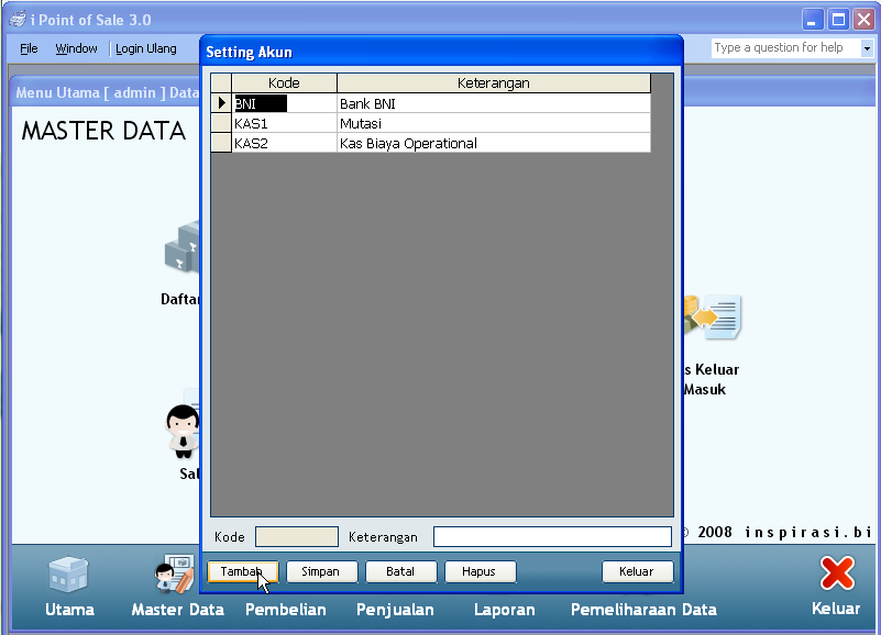 Setting Kas dan Catatan Kas Keluar Masuk di IPOS 3 | Program Toko