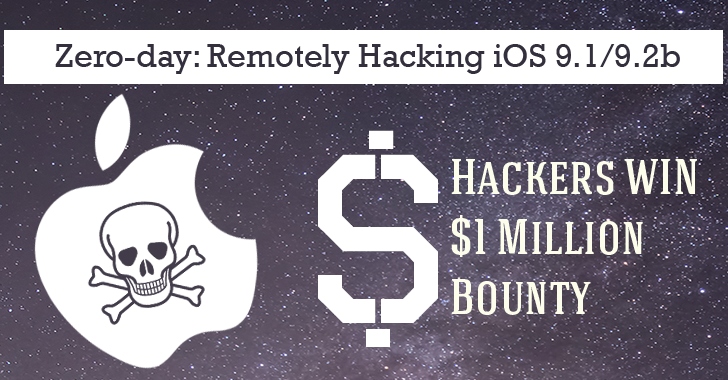 Hackers WIN $1 Million Bounty for Remotely Hacking latest iOS 9 iPhone ...