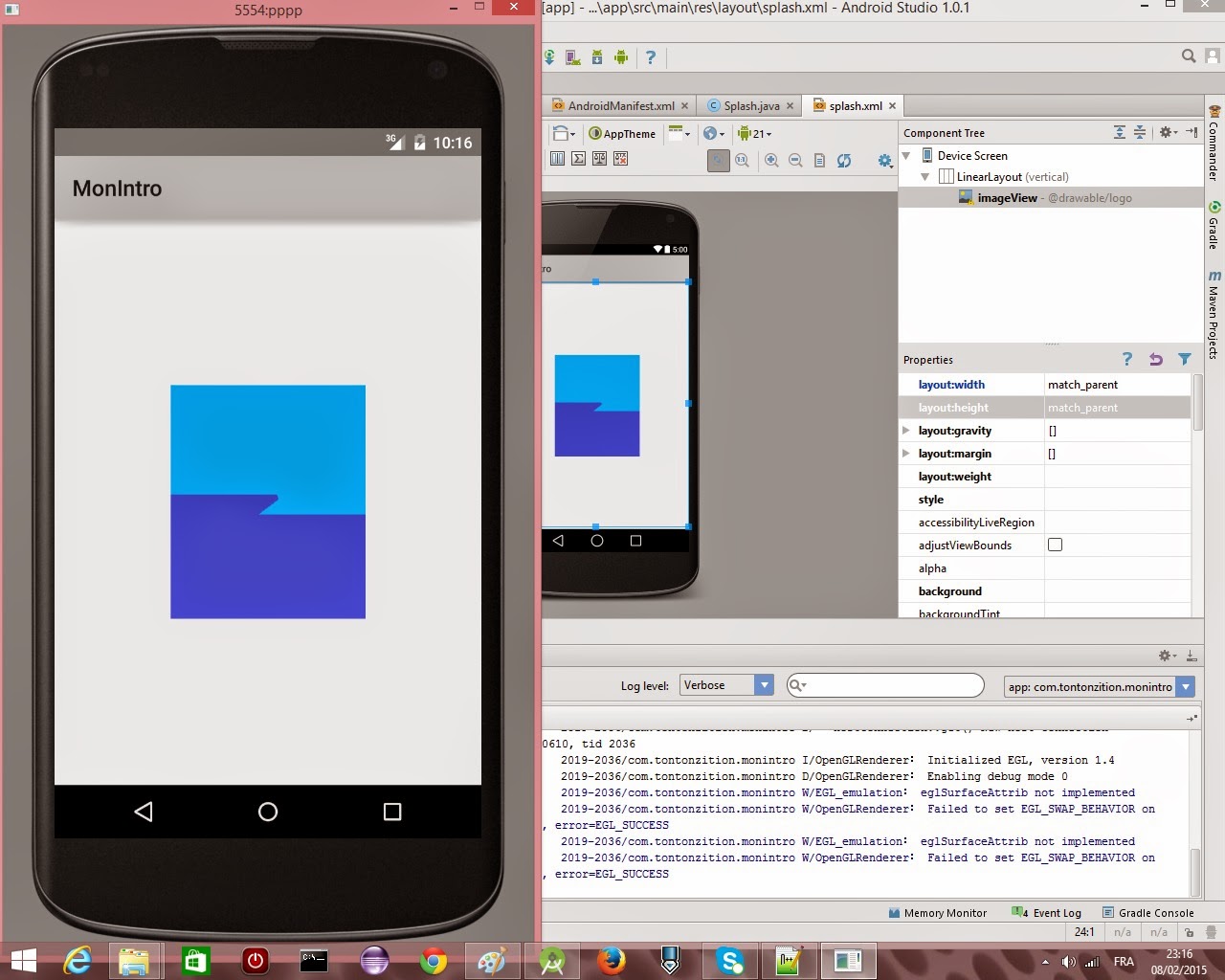 Android studio themes for manifest file - ographygai