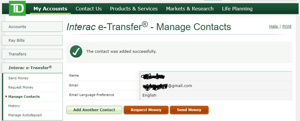 Jeonghwan Ju: Canada TD Bank e-Transfer 캐나다 TD은행 이메일 주소로 송금하기