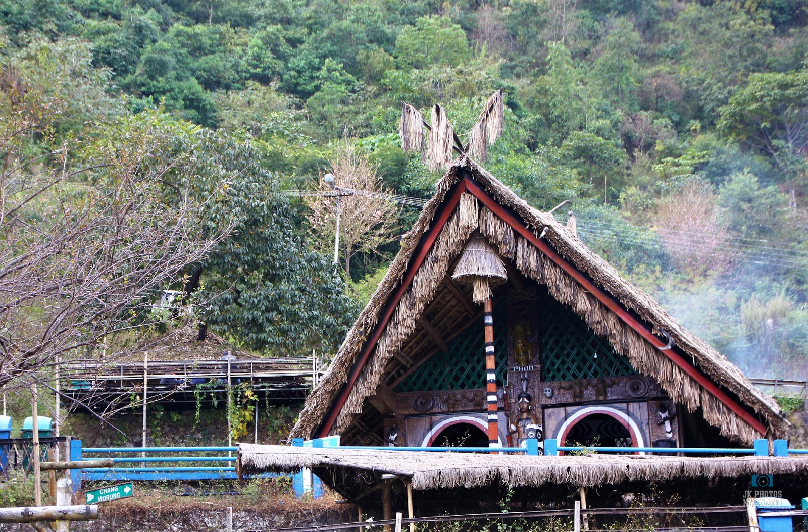 Naga Traditional huts and architecture of Nagaland
