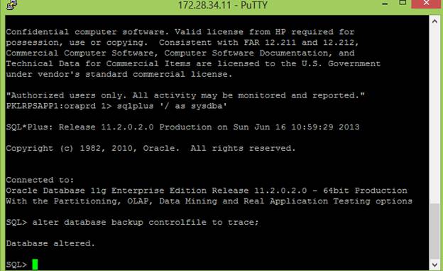Sap Basis For Beginner Generate Oracle Control File