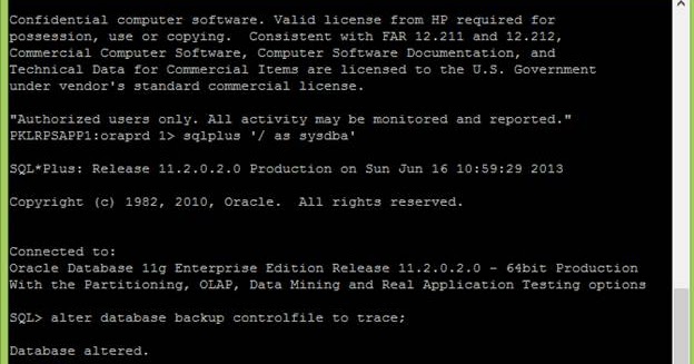 SAP Basis For Beginner: Generate Oracle Control File