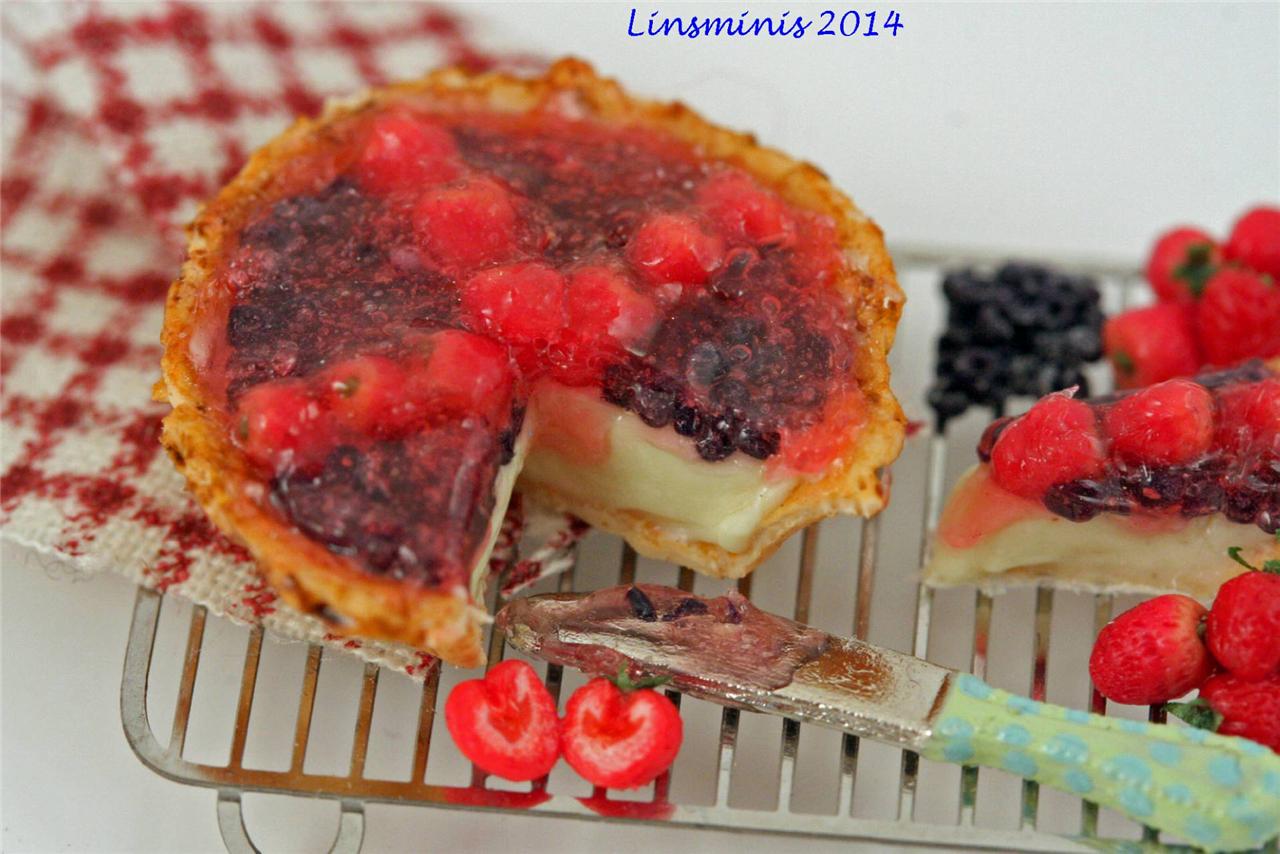 The Mini Food Blog: Strawberry Blueberry Flan ~ Linda Cummings