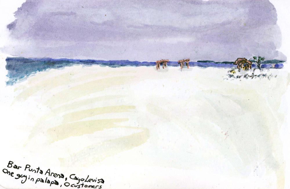 Dave Huggard Drawings: Cuba Day 5: Cayo Levisa