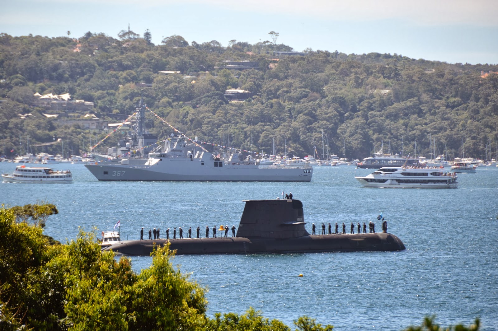 Sydney Postcards: Royal Australian Navy Fleet Review