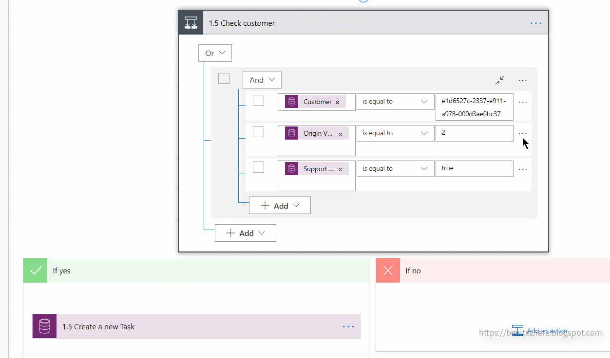Flow Condition Builder - How To's for Dynamics 365 and CDS ~ Benitez Here.