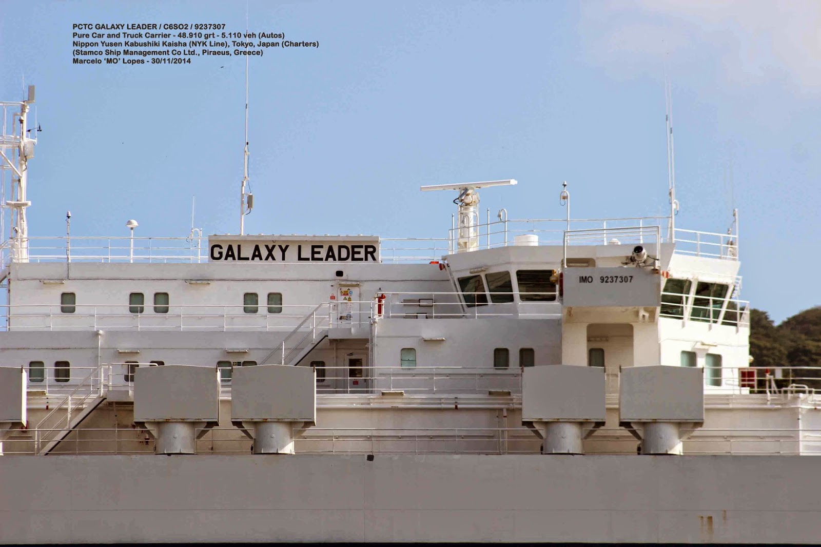 Santos Shiplovers: PCTC Galaxy Leader / C6SO2 - Capacitado para 5.110 ...