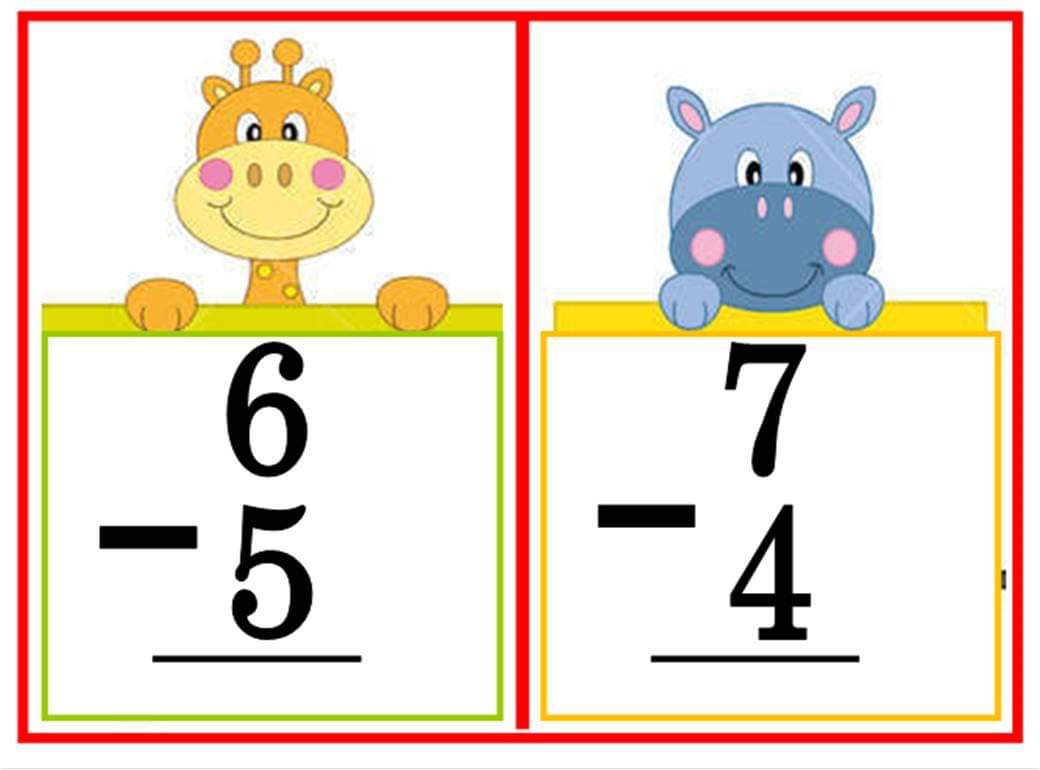 Teacher Fun Files: Subtraction Flashcard 3