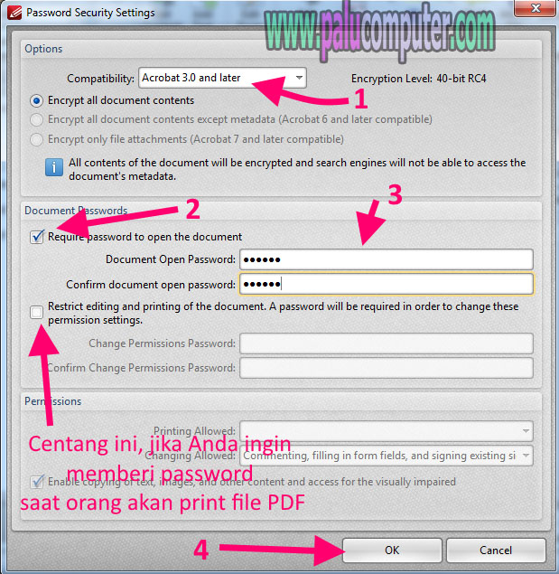 Cara Mudah Memberi Password Pada File Pdf Belajar Komputer Dasar Palu