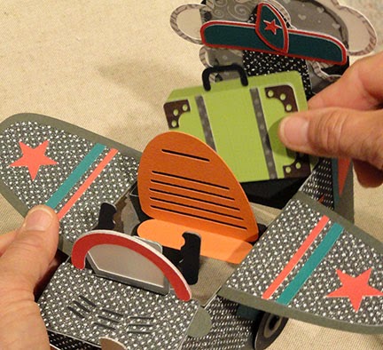 Needles 'n' Knowledge: Airplane Box Card Assembly Tutorial