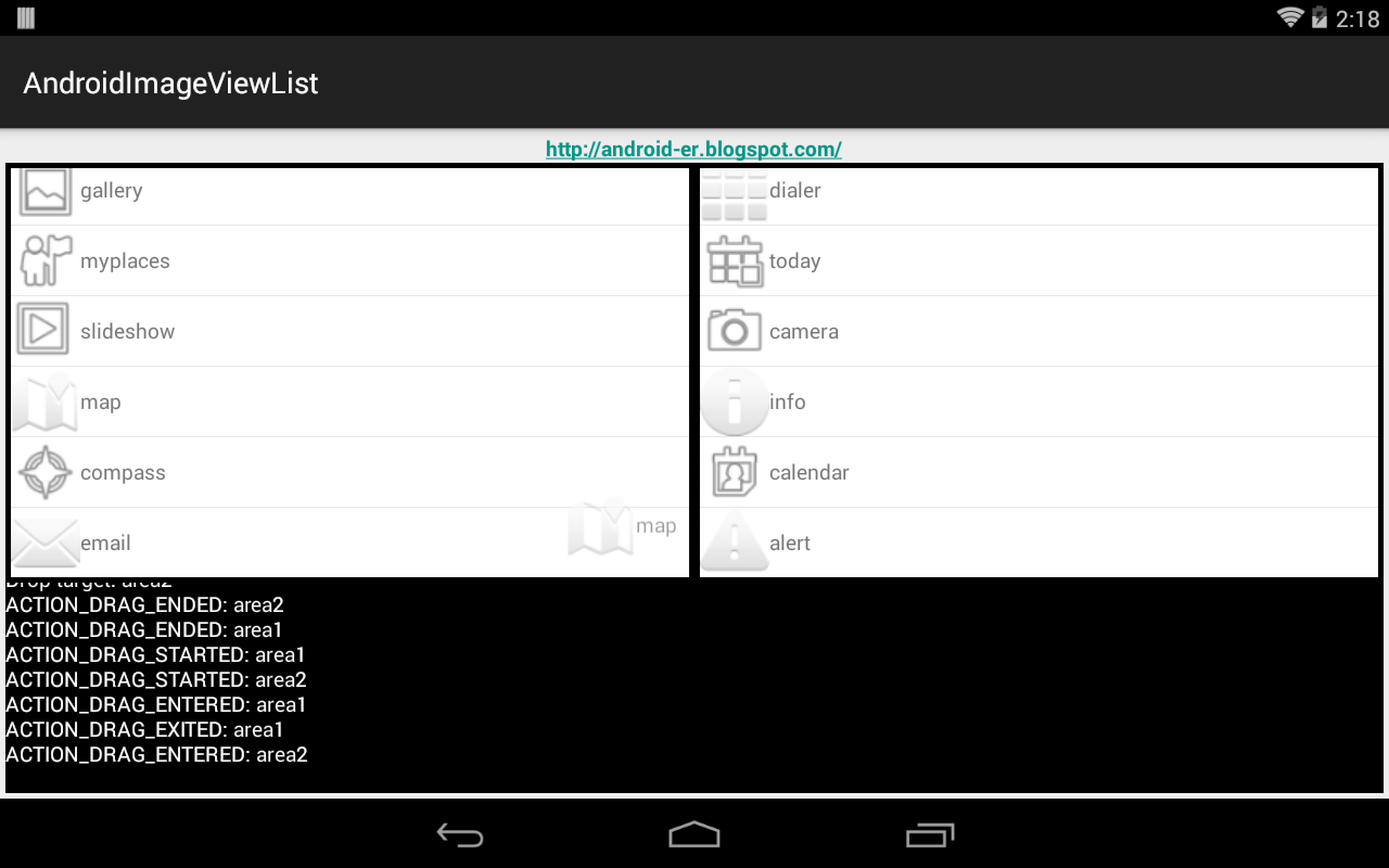 Android Er Drag And Drop Items Between Listview