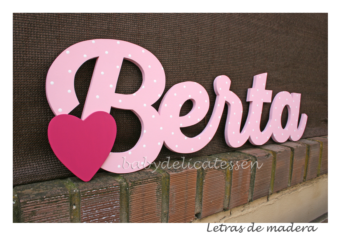 BABY DELICATESSEN LETRAS DE MADERA: diciembre 2016