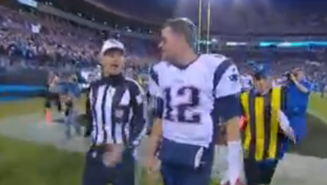 Video: Tom Brady to referree, "THAT WAS F@$#ING HOLDING"
