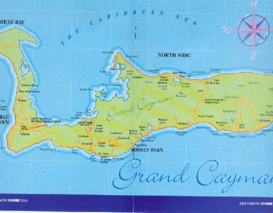 All Island: Grand Cayman Island Map