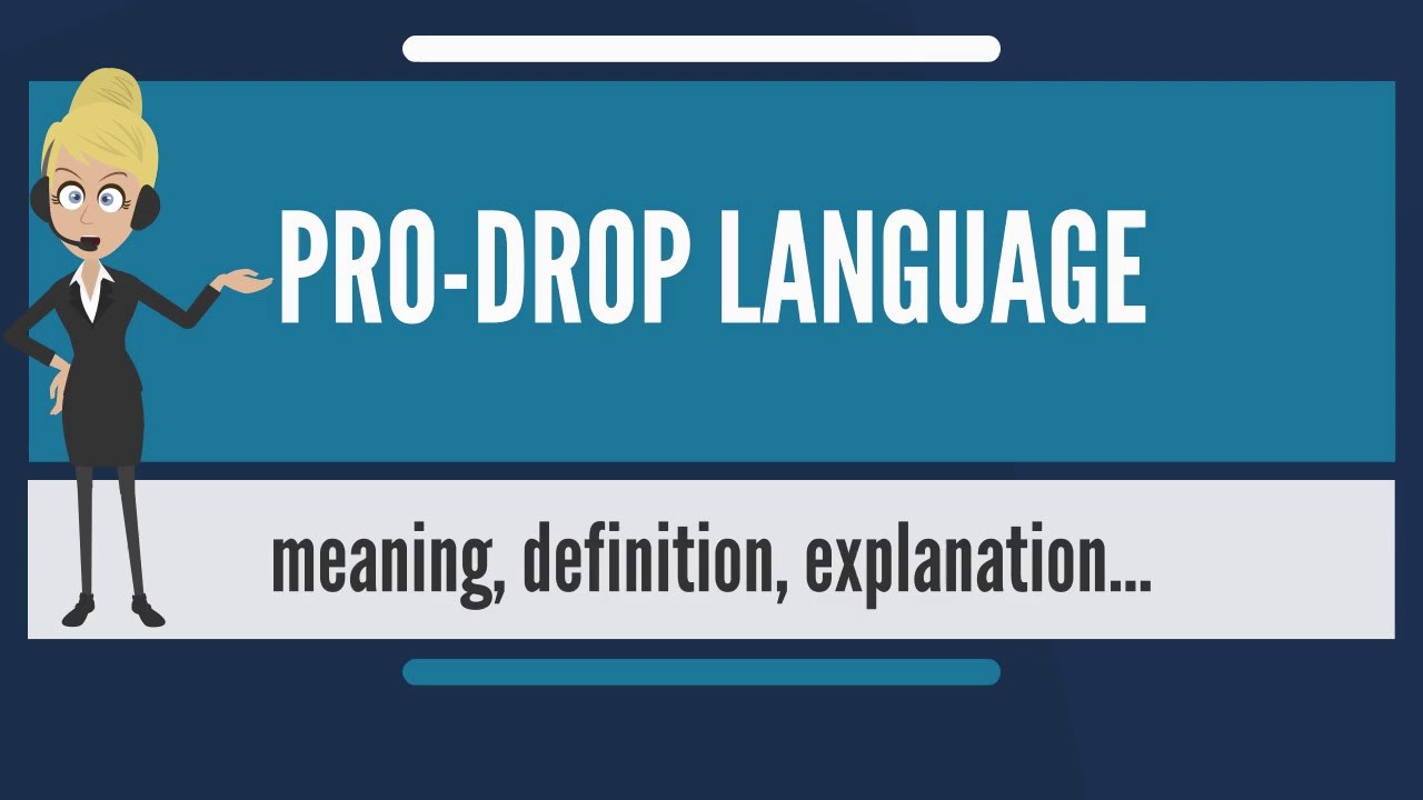 Pro-drop language